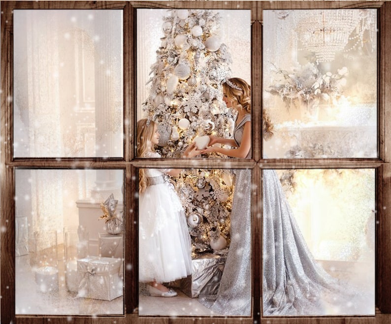 Window Frame Window Overlay Snow Windows DIGITAL OVERLAY - Etsy