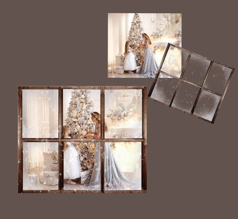 Window Frame Window Overlay Snow Windows DIGITAL OVERLAY - Etsy
