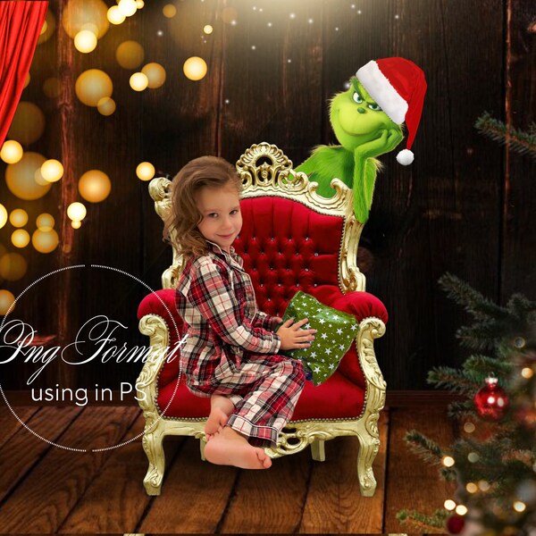 Grinch Backdrop - Etsy