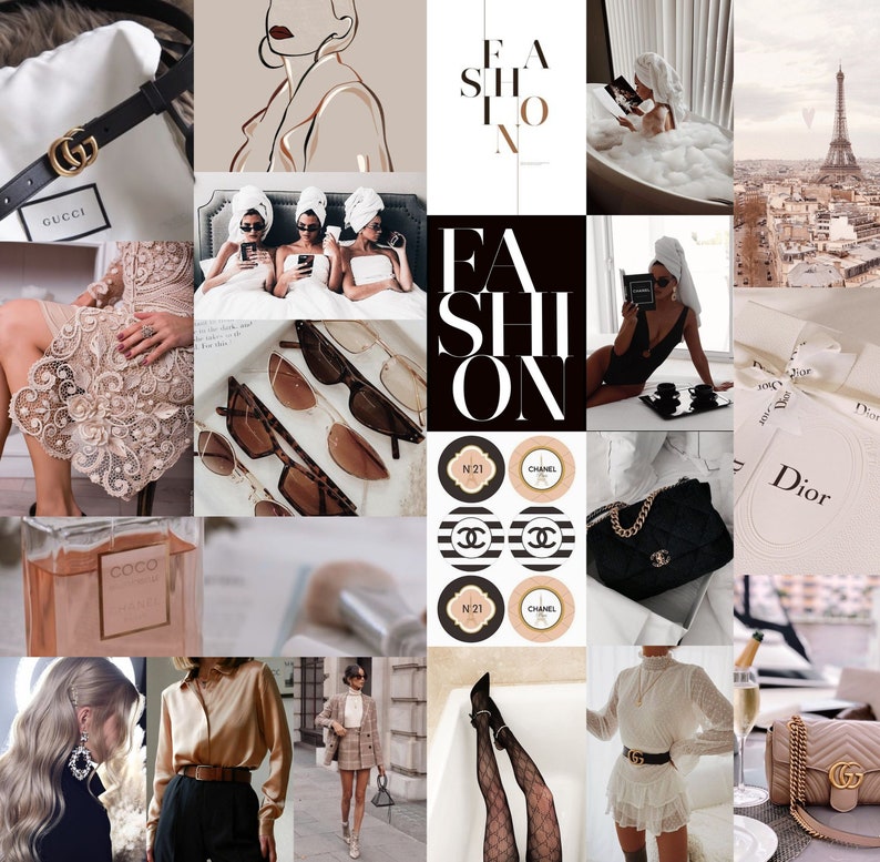 Collage Kit Fashion Wall Collage Kit Tezza Collage Kit DIGITAL | Etsy