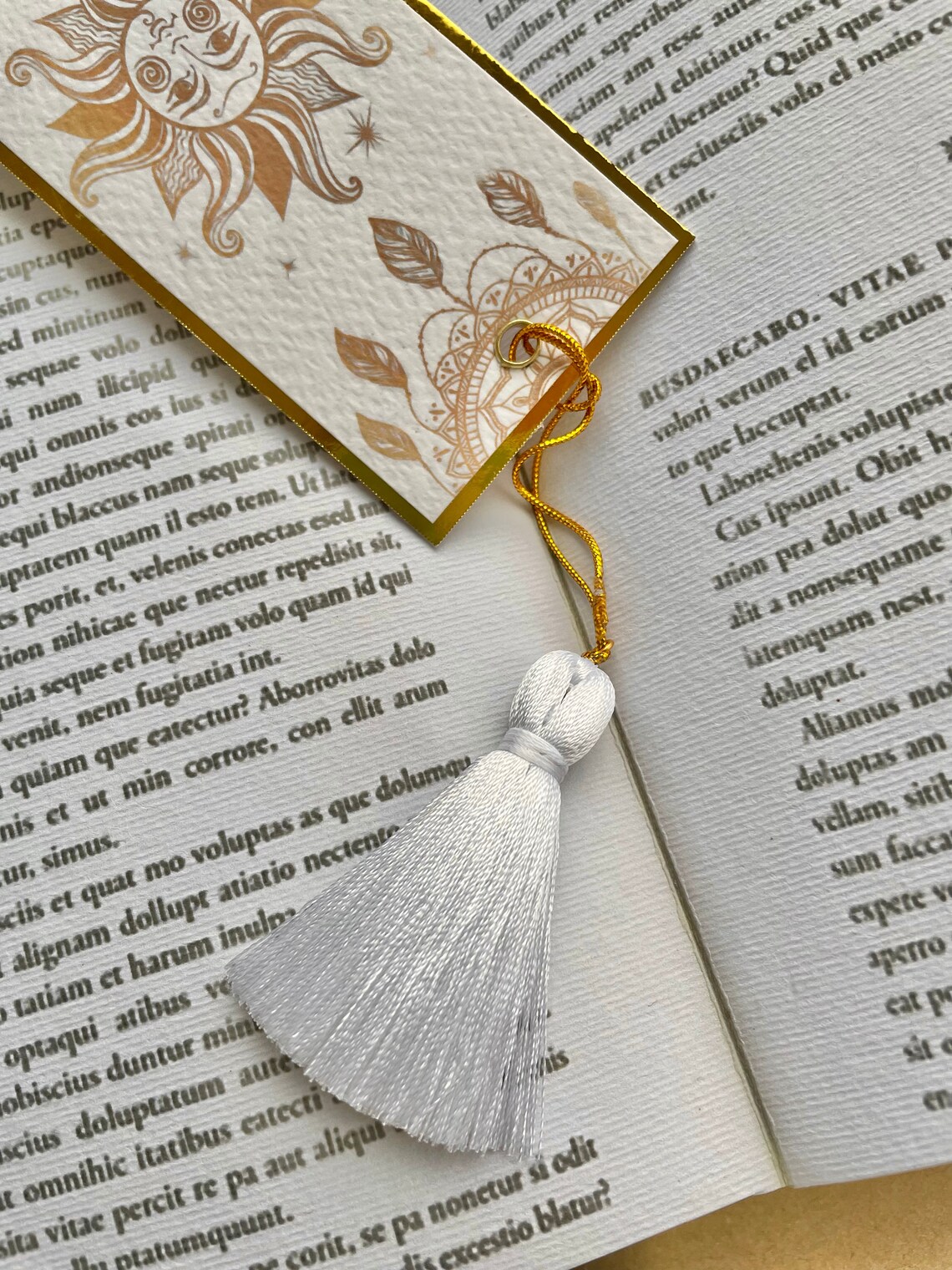 Double-sided Bookmarks Sun and Moon Bookmark Celestial | Etsy