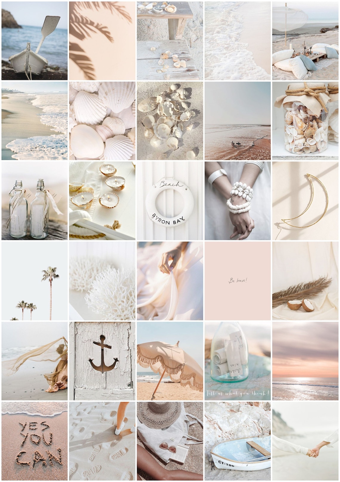 Beach collage kit Dorm collage kit Collage kit wall decor | Etsy