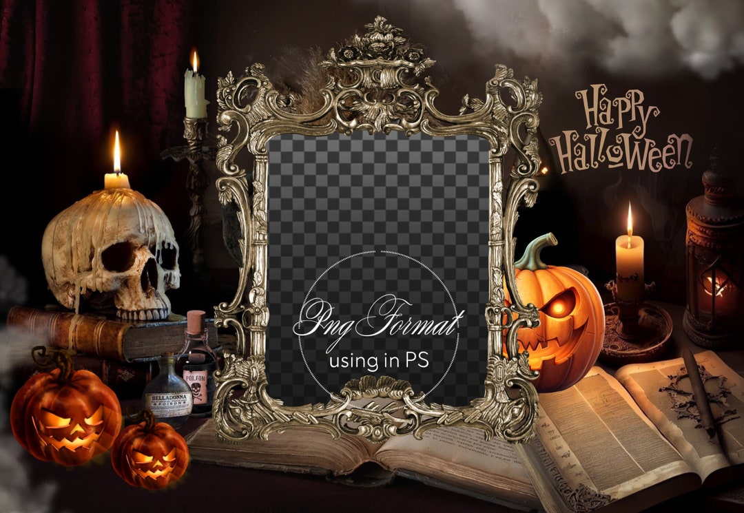 Halloween Overlay Gothic Backdrop Halloween Photoshop DIGITAL OVERLAY ...