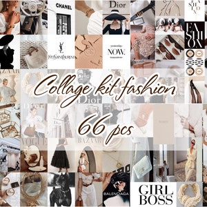 Collage kit fashion Wall collage kit Vogue collage kit Tezza | Etsy