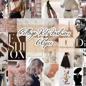 Collage kit fashion Wall collage kit Vogue collage kit Tezza | Etsy