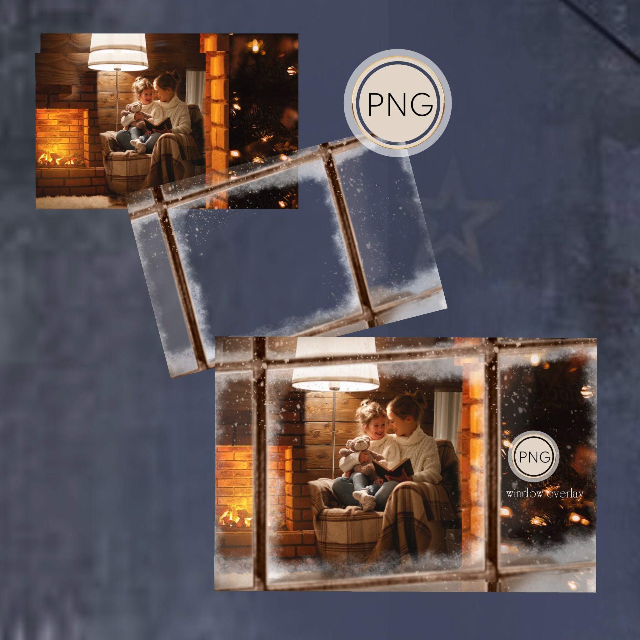 Window Overlay Photoshop Overlay Holiday Overlays Newborn - Etsy