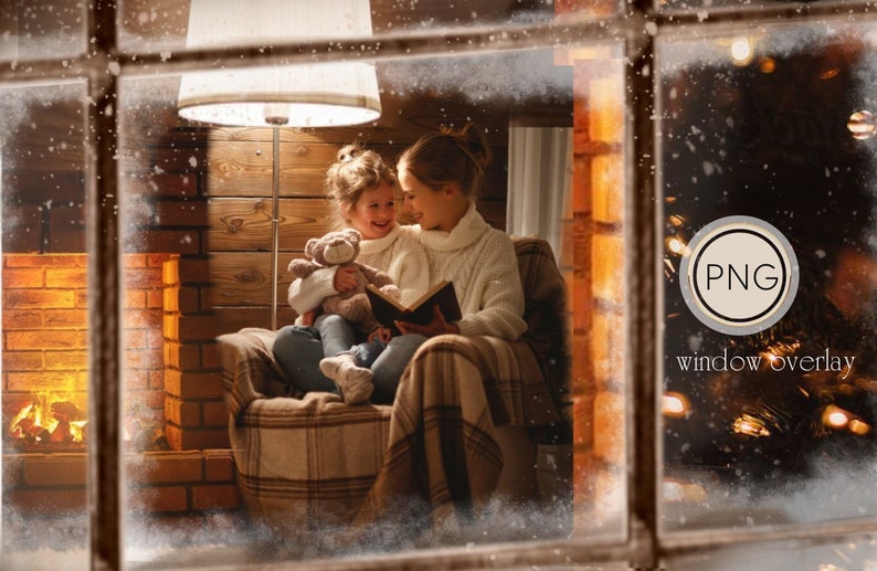 Window Overlay Photoshop Overlay Holiday Overlays Newborn - Etsy