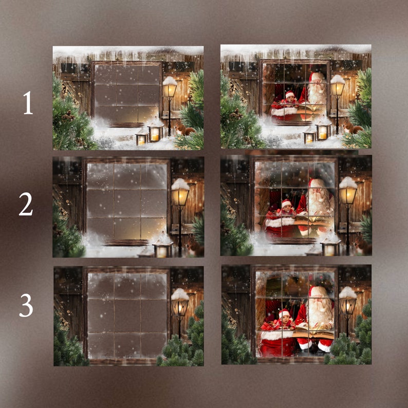 Window Overlay Snow Backdrop Christmas Window DIGITAL DOWNLOAD - Etsy