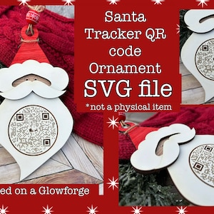Santa Tracker QR Code Digital File SVG - Etsy