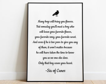 Six of Crows Quotes - Etsy