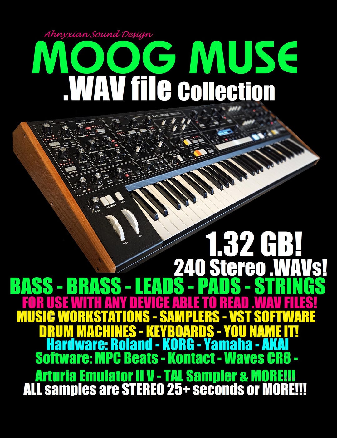 ASD Moog Muse WAV File Sample Collection - Etsy