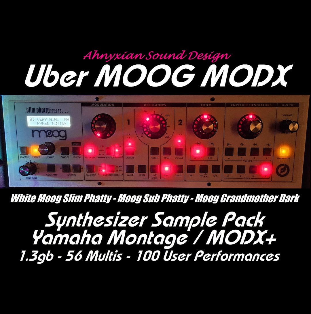 Uber Moog MODX Sample Pack for Yamaha Montage - Etsy