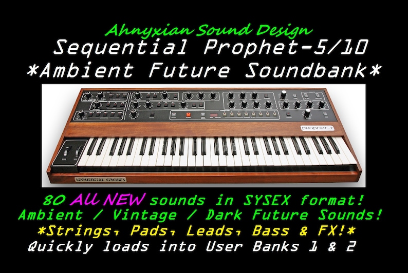 Sequential Prophet 5/10/module "ambient Future" Soundbank - Etsy