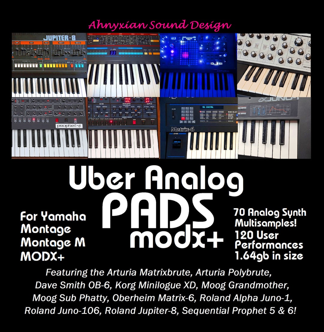 Uber Analog Pads Modx+ Sample Pack for Yamaha Montage - Etsy