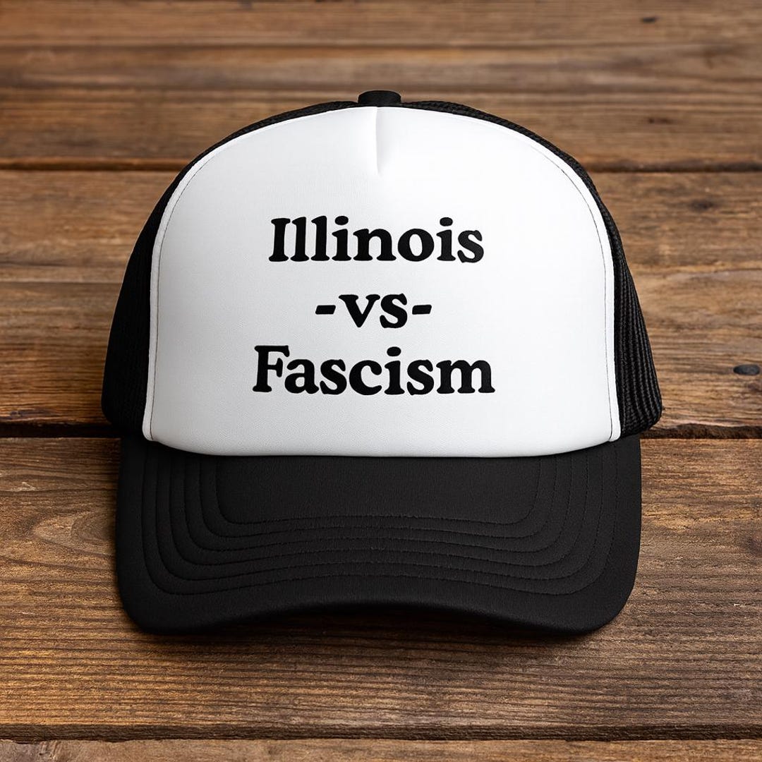 Illinois Vs Fascism Trucker Hat, Political Protest Hat, Immigrant ...