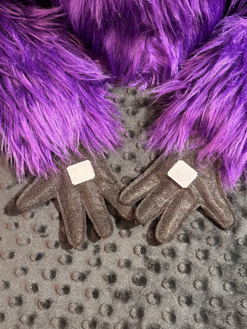 Handmade Furry Puppet With Hands, Ventriloquist Prop, Imaginative Play ...