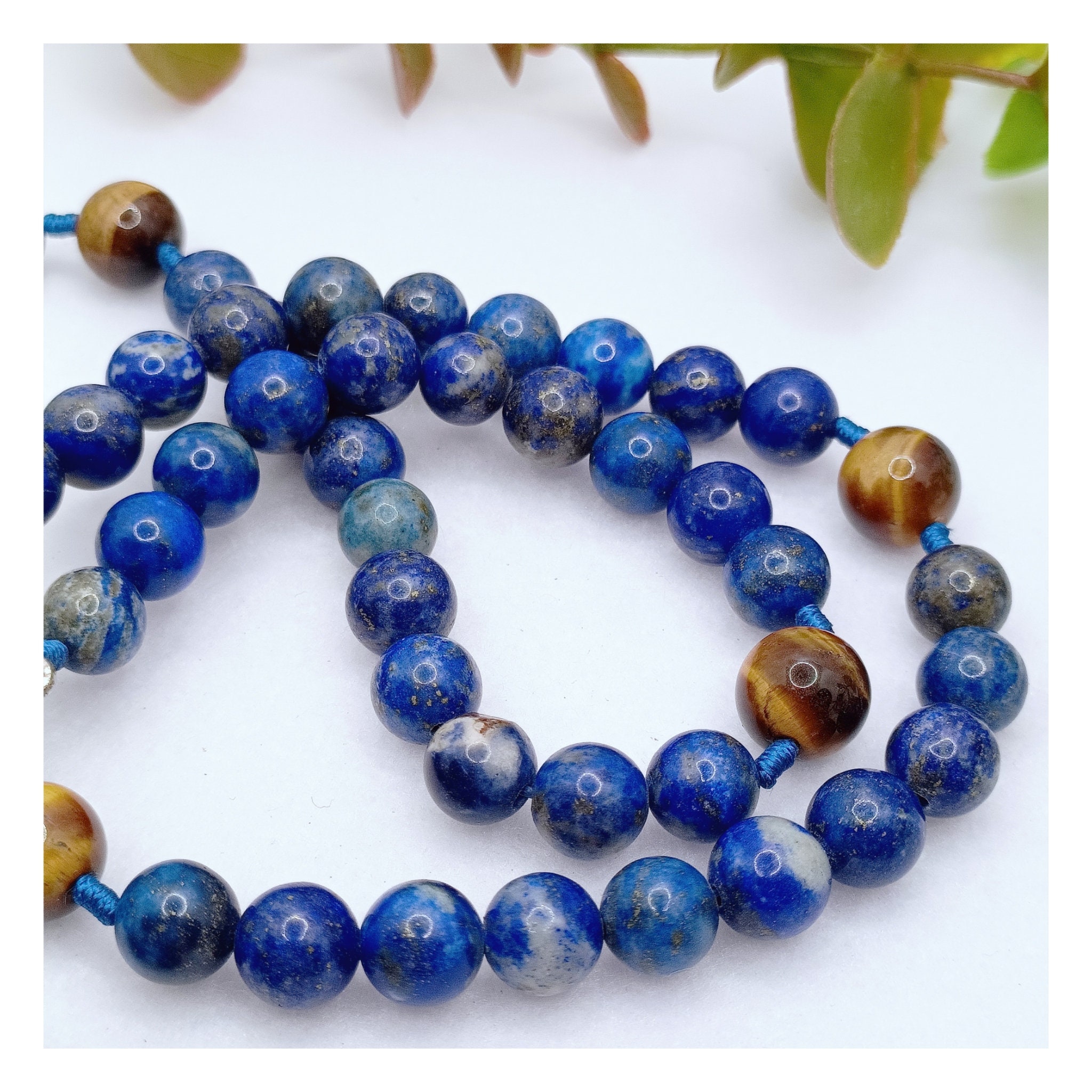 Shroud of Turin Holy Face of Jesus Rosary With Blue Lapis Lazuli ...