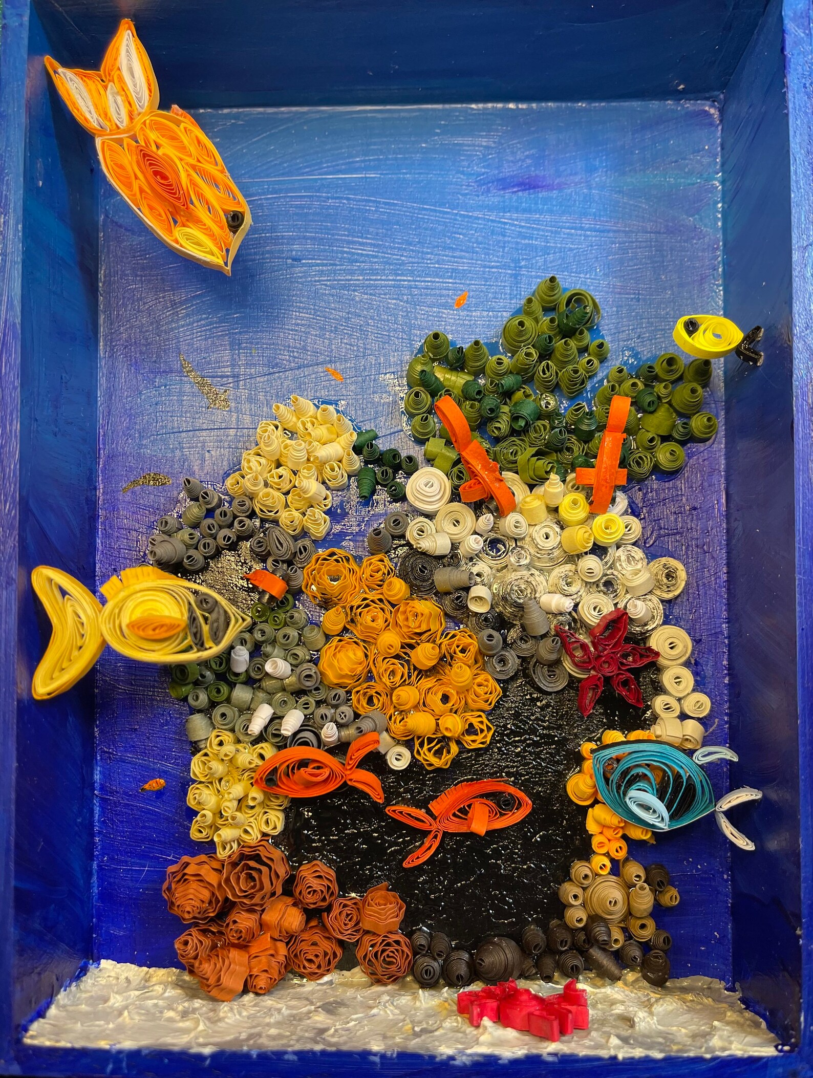 Quilled Aquarium Sea Life - Etsy