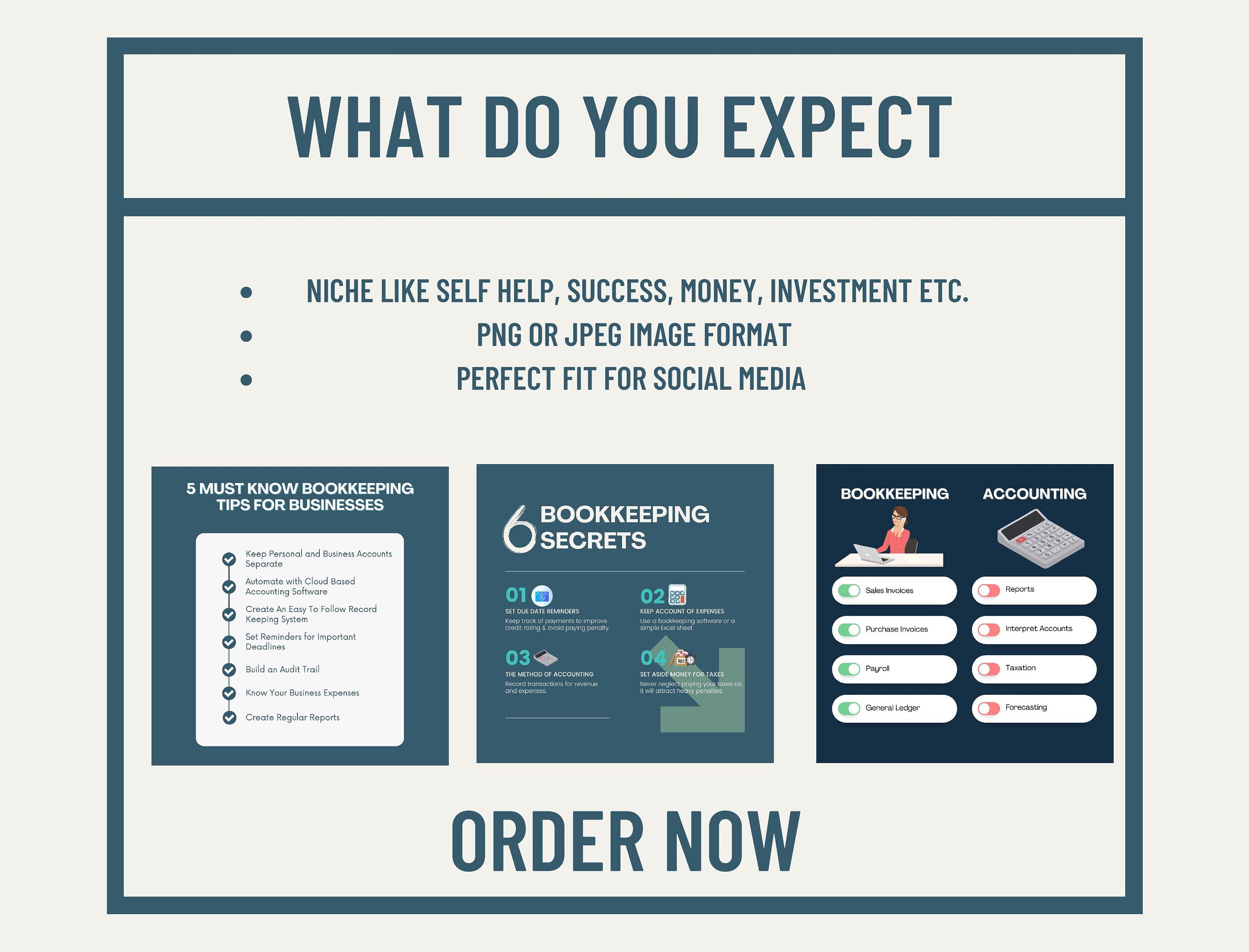 30 Bookkeeping Instagram Post Templates | Bookkeeper Business ...