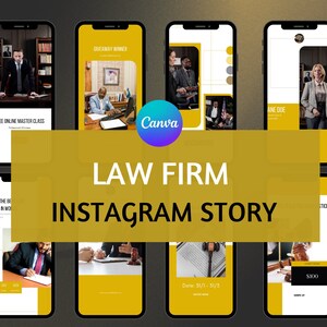 125 Lawyer Instagram Post Templates | Attorney Canva Bundle - Etsy