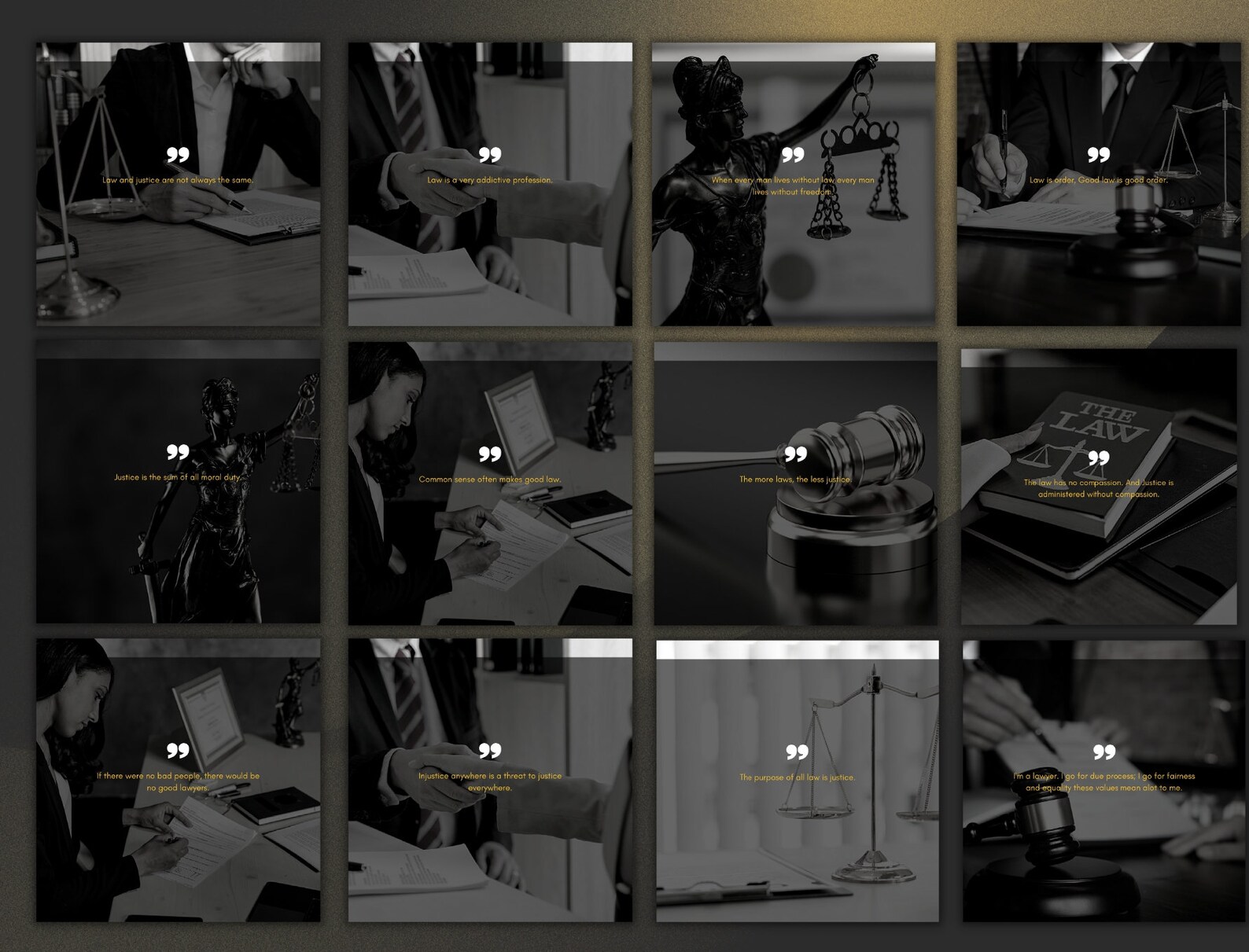 125 Lawyer Instagram Post Templates | Attorney Canva Bundle - Etsy