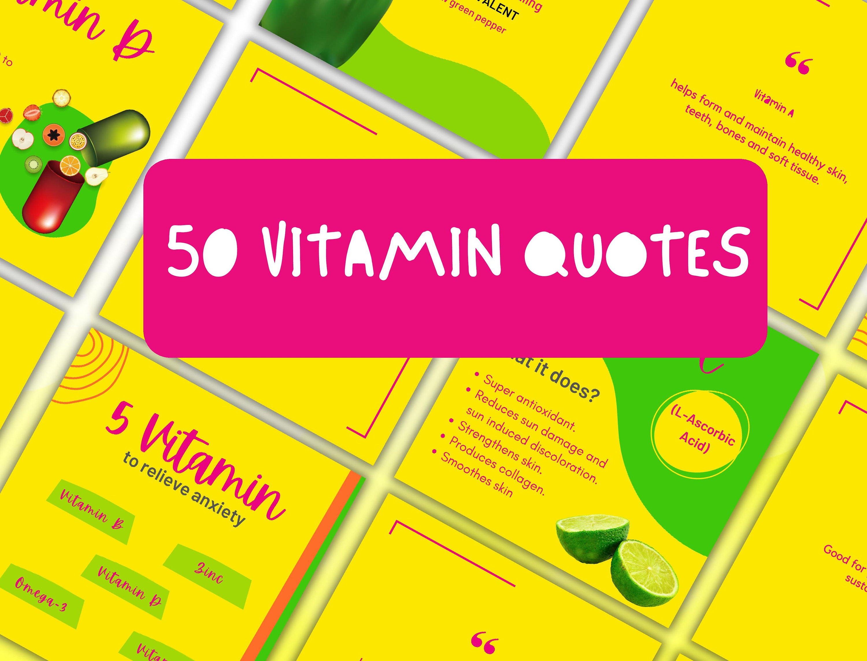 Vitamin Canva Template Vitamin Quotes Vitamin Story Template Instagram ...