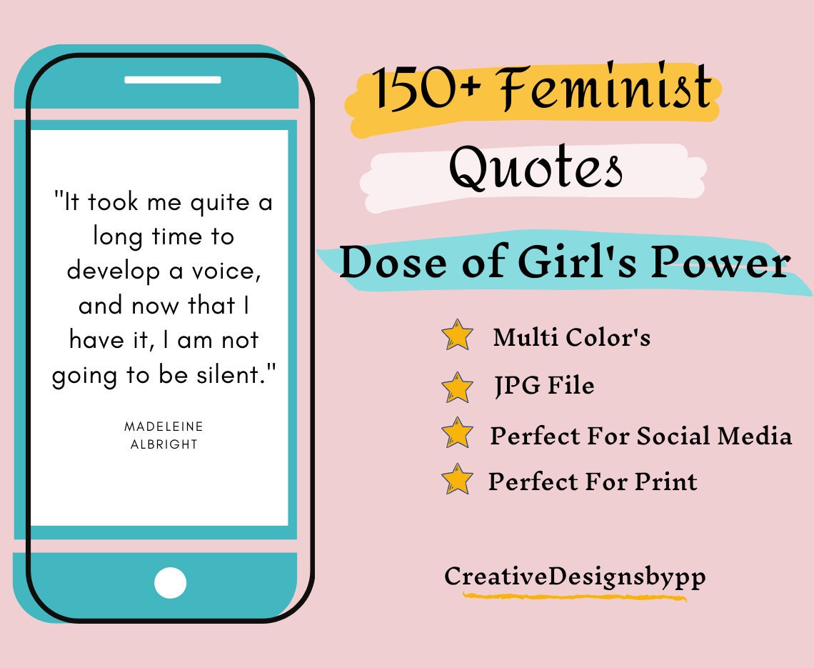 150 Women Empowering Feminist Quotes , Instagram Feminism Quotes, Girl ...
