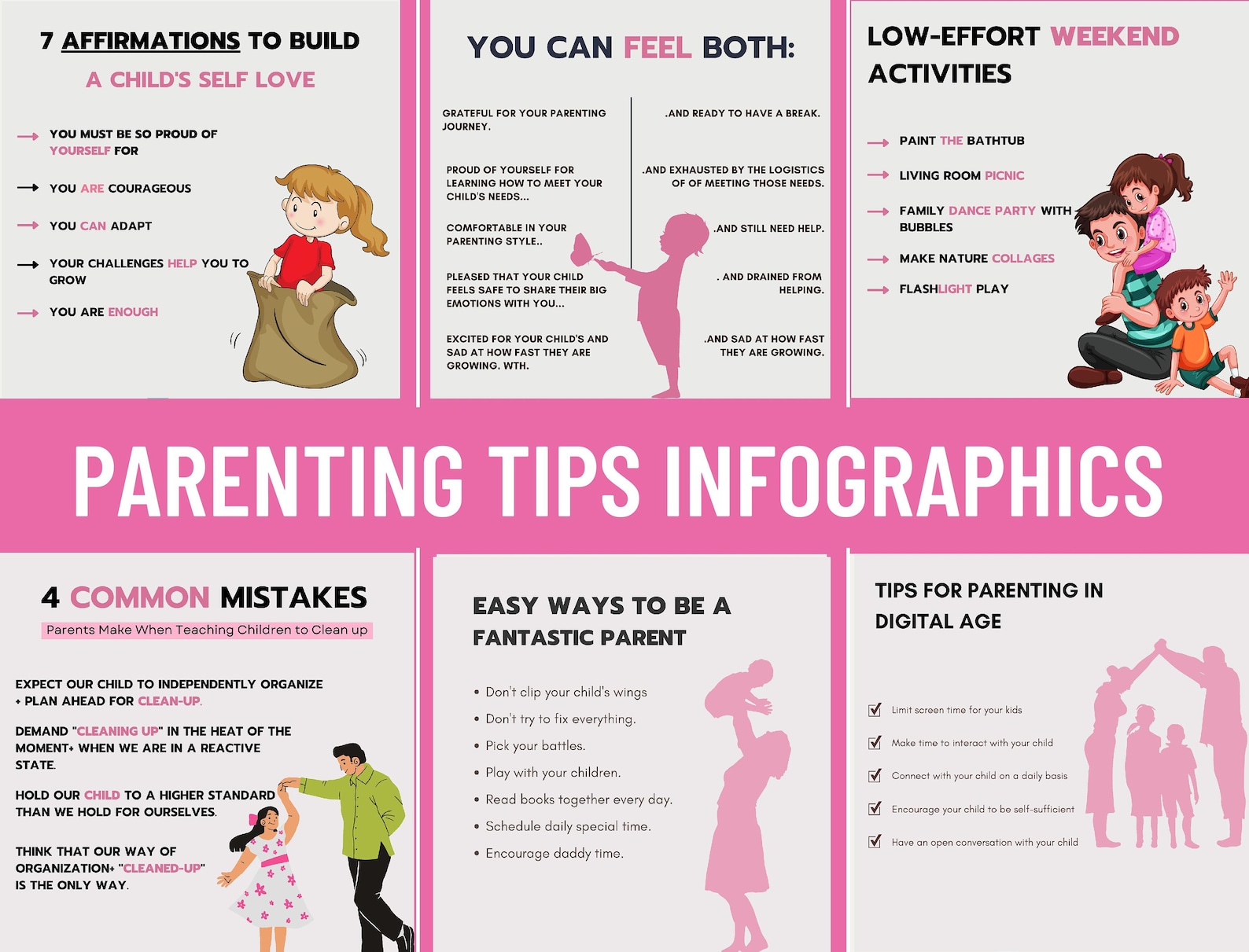 30 Premium Parenting Tips Infographics, Motherhood Infographics ...