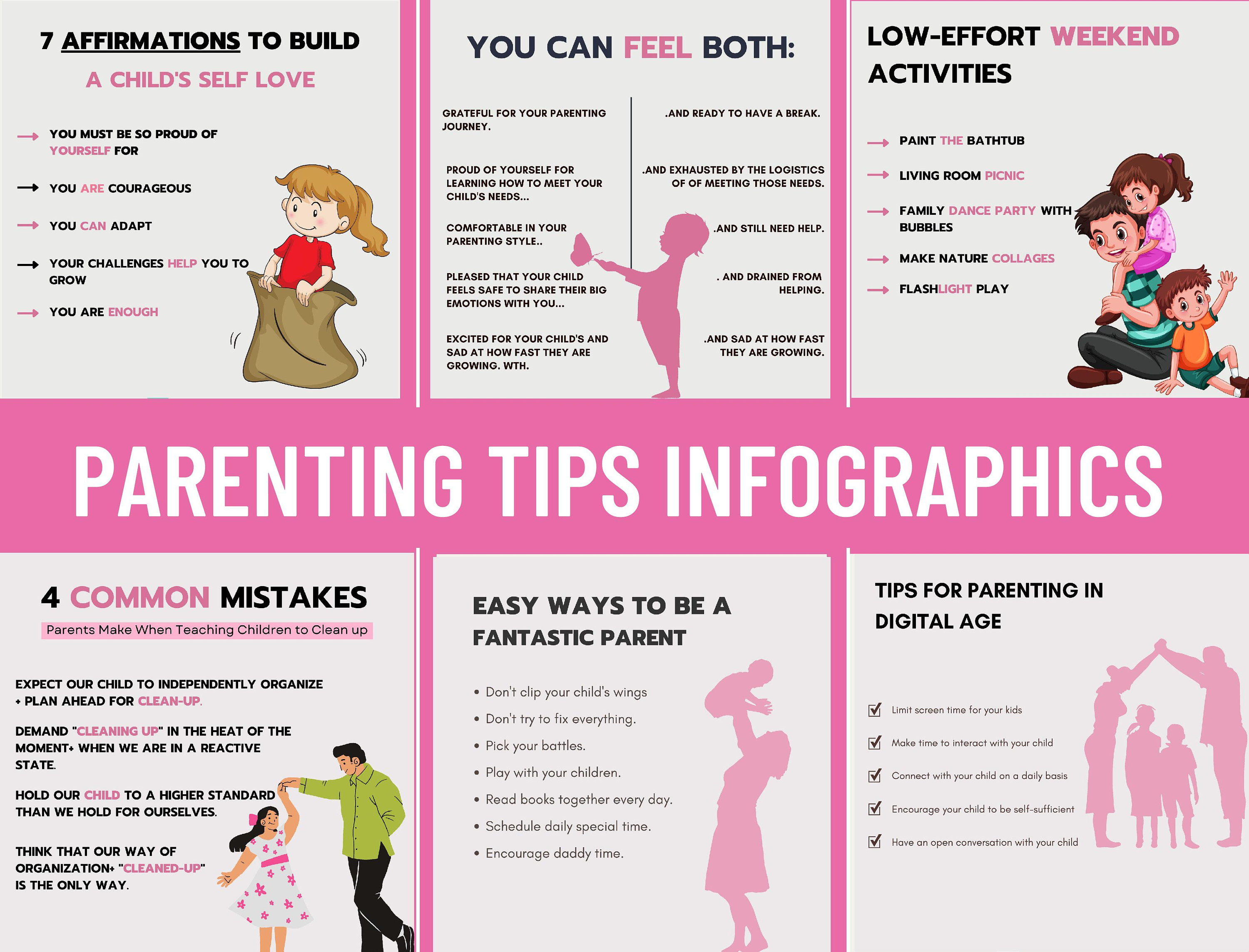 30 Premium Parenting Tips Infographics, Motherhood Infographics ...