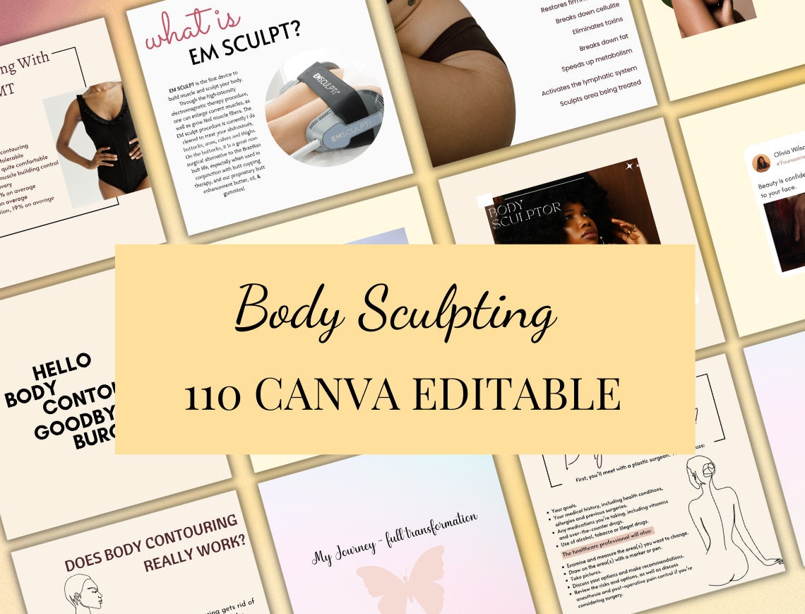 Premium Body Sculpting Instagram Post Templates Body Contouring ...