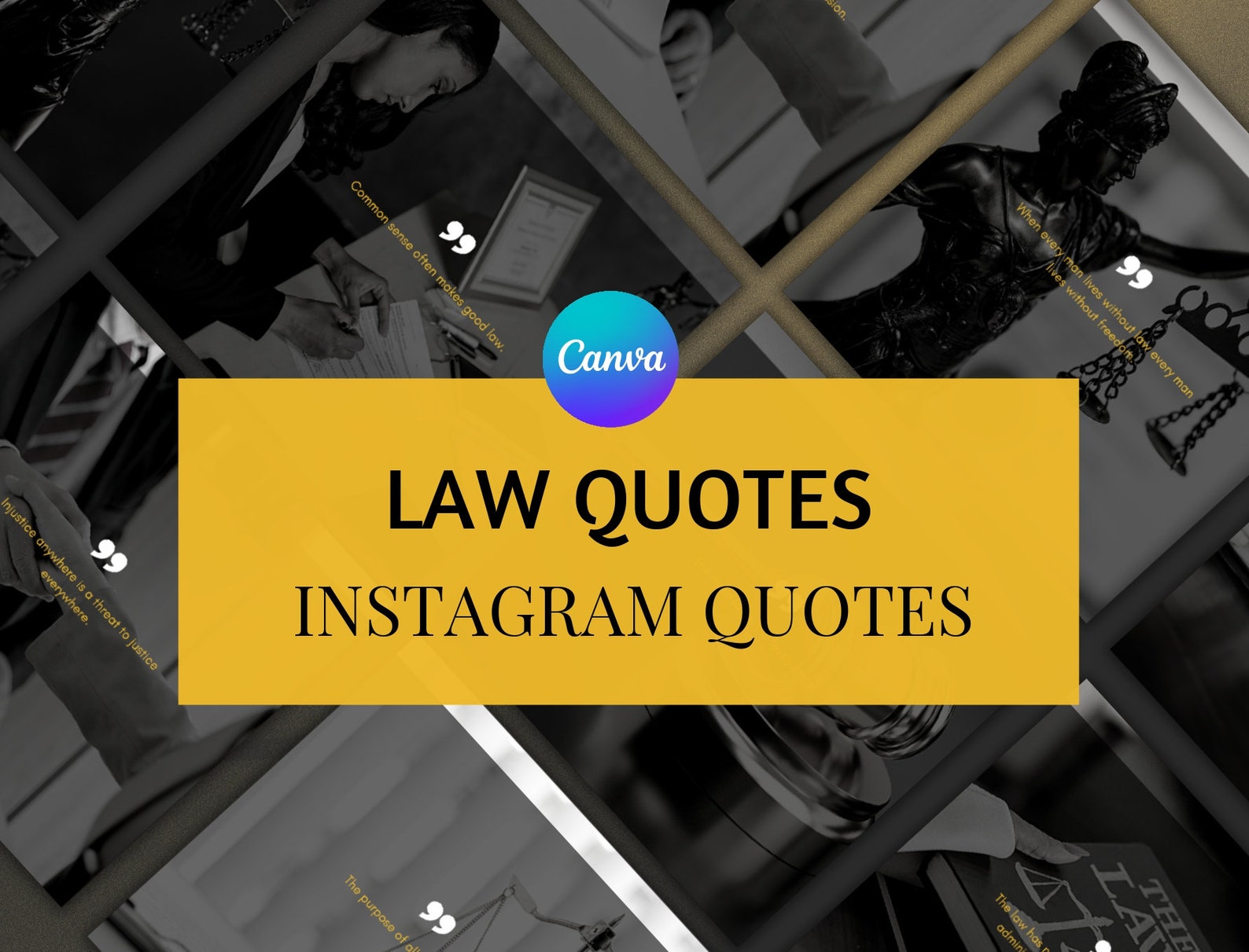 125 Lawyer Instagram Post Templates | Attorney Canva Bundle - Etsy