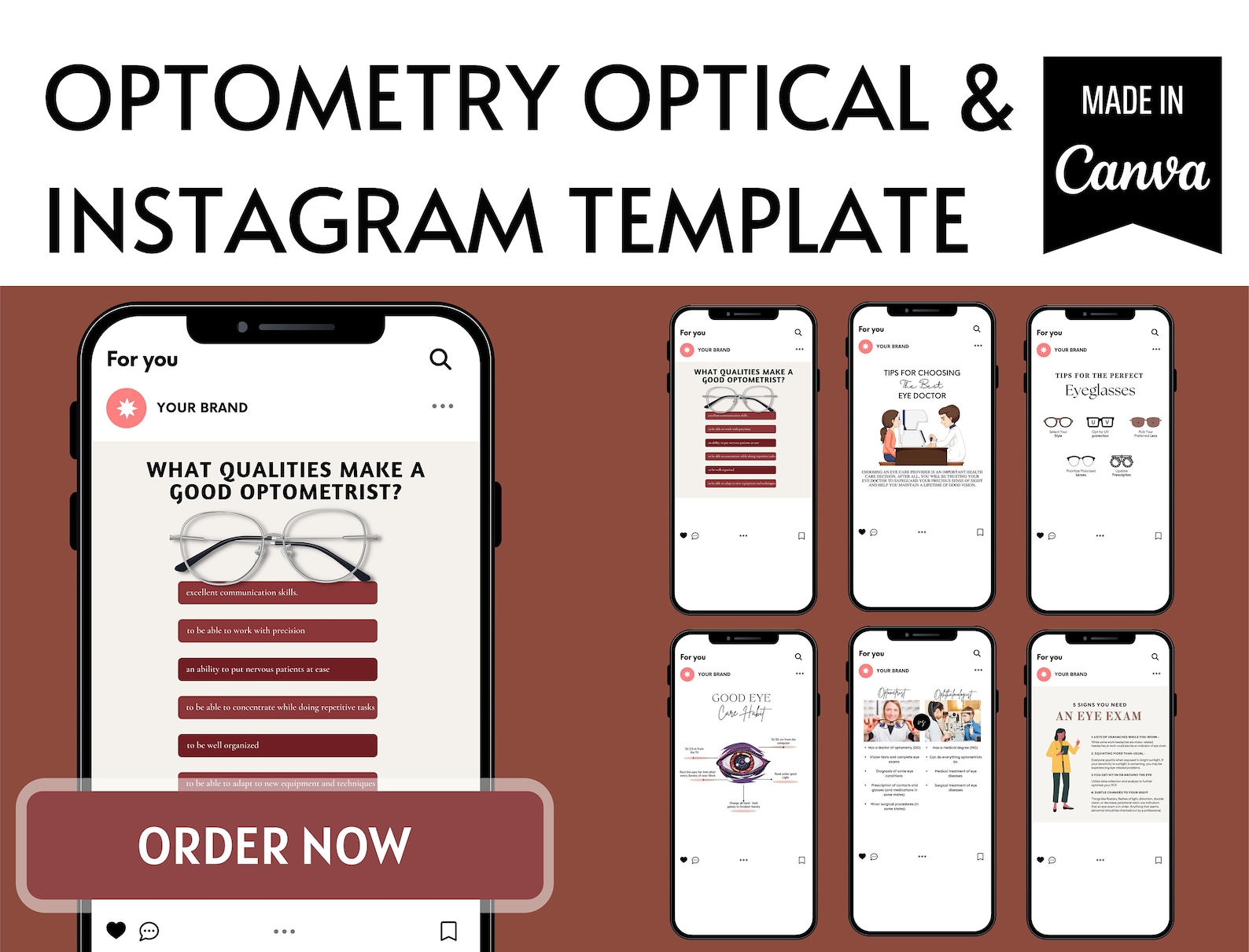 NEW LUANCH ! Optometry & Optical Instagram Post Templates | Optical ...