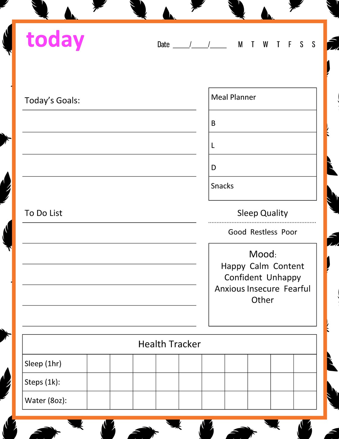 Printable Mini-planner Bundle With Coordinating Journal and - Etsy