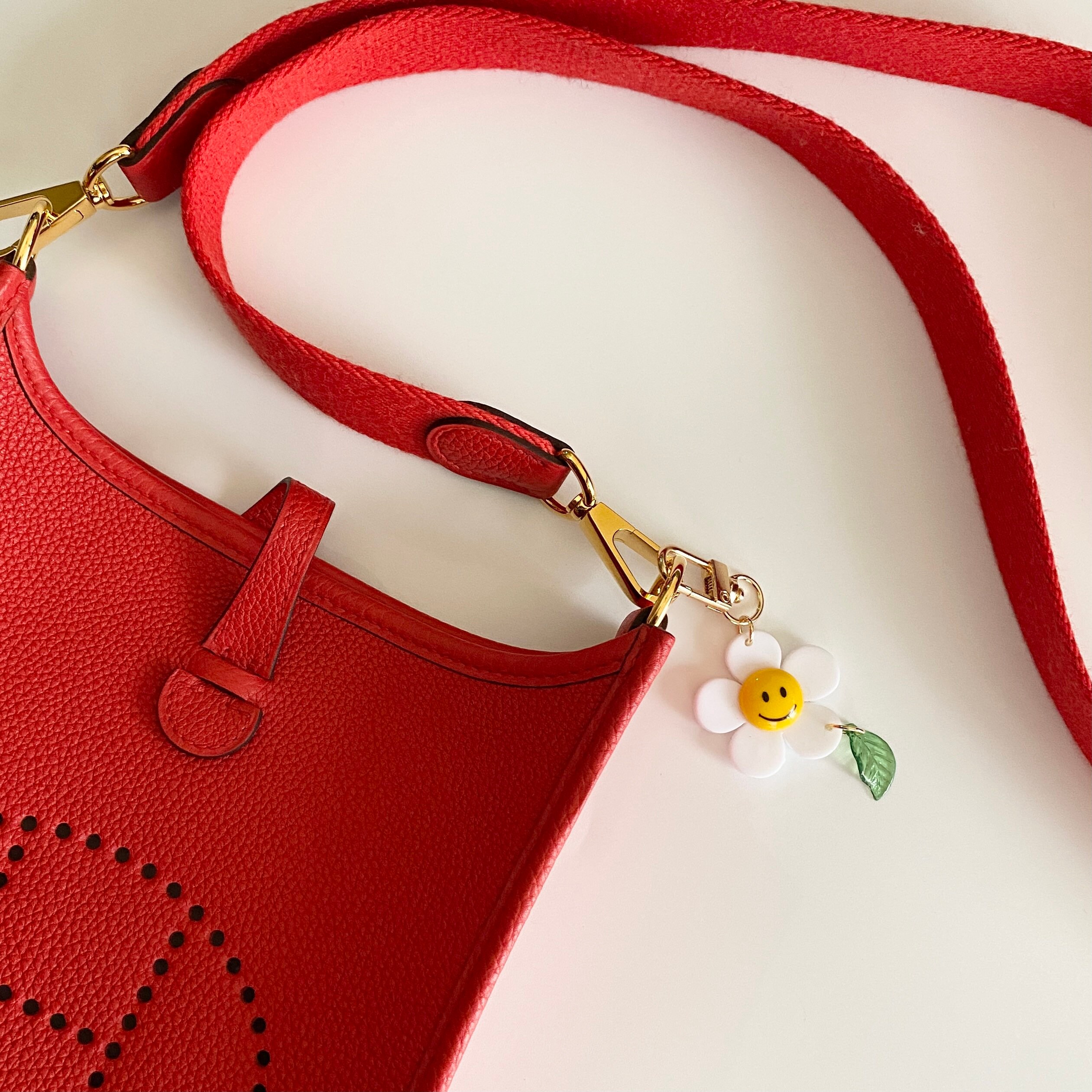 Happy Flower Keychain Smile Flower Keyring Cute Keychain | Etsy