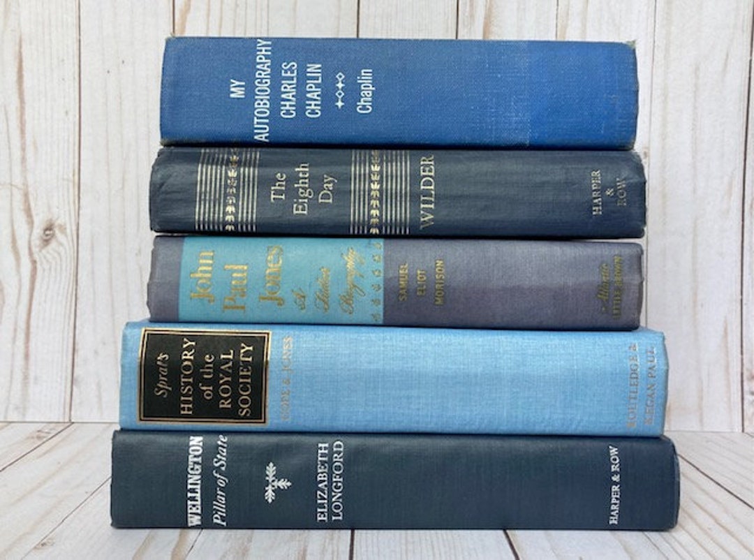 Vintage Book Set Blue Vintage Books Dating From 1959 to 1972 - Etsy