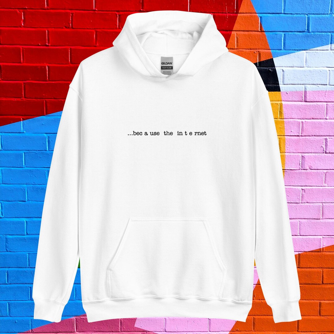 Because the Internet Minimalist Embroidered Hoodie - Childish Gambino ...