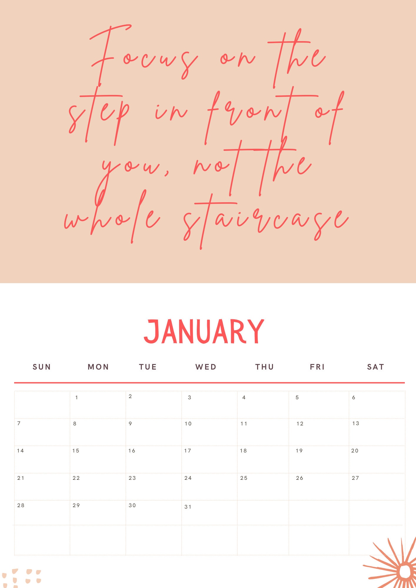 2026 Positive Affirmation Calendar: Quote Wall Calendar - Etsy