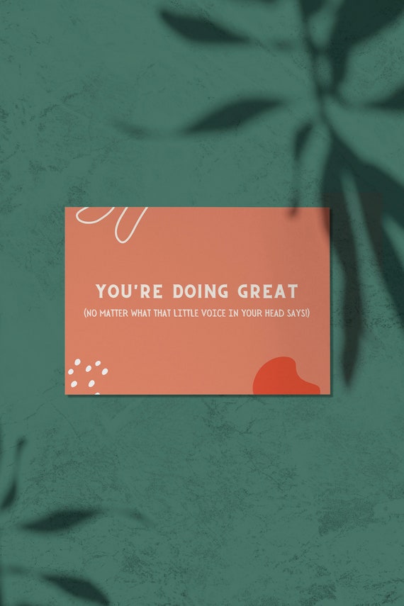 Positive Affirmation Postcards | Etsy