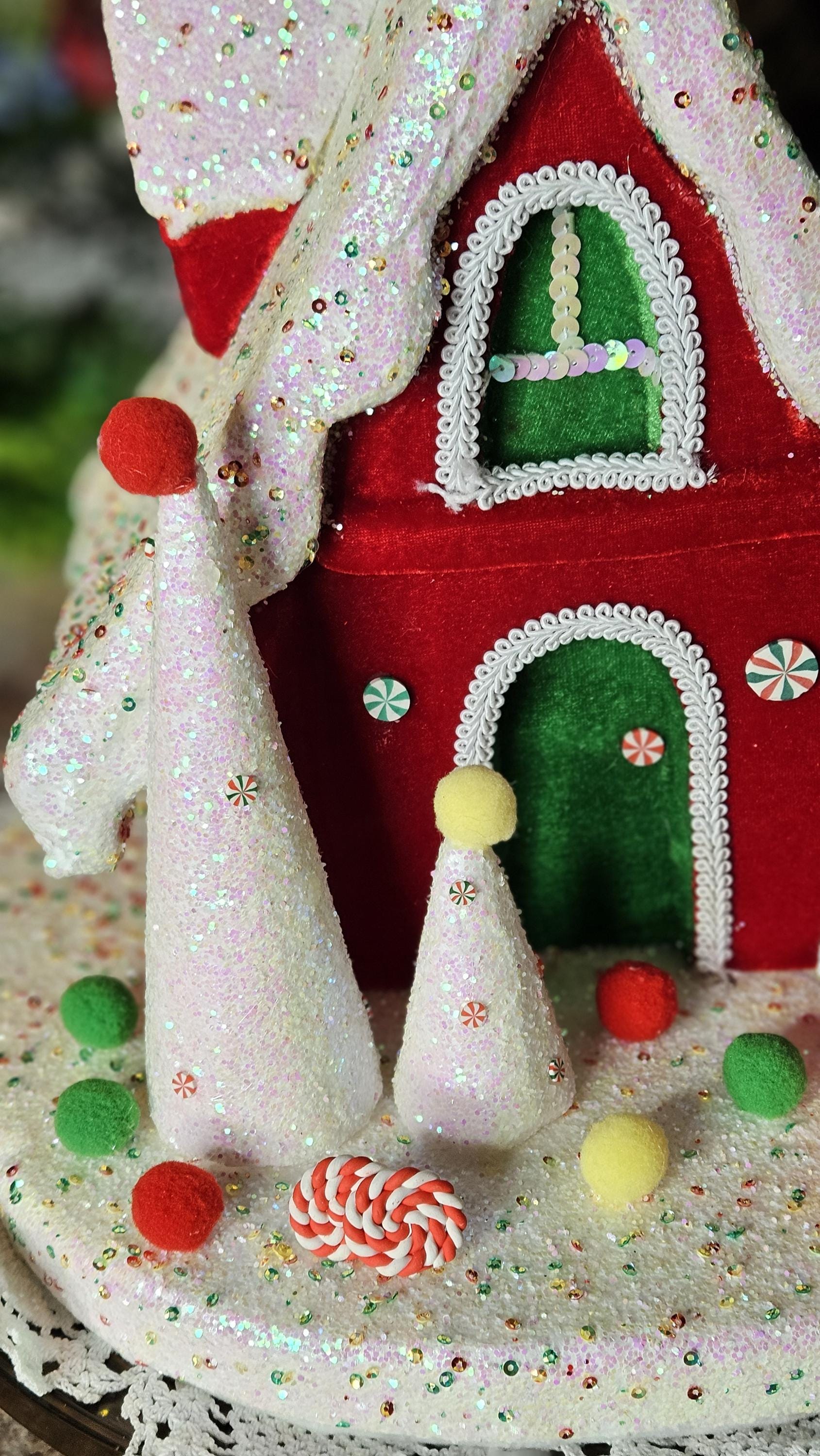 Christmas Candyland Red Gingerbread House - Etsy