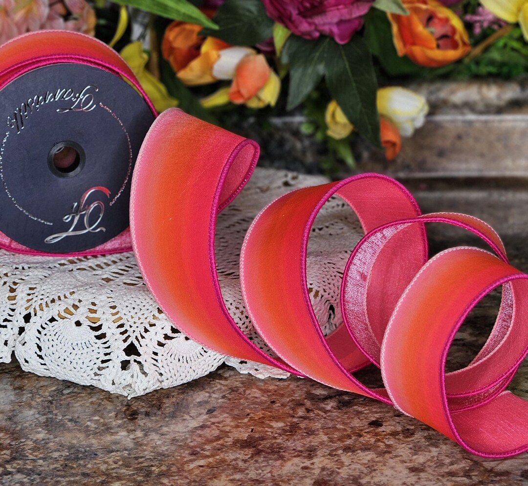 Farrisilk Spring Summer Sunset Ribbon - Etsy