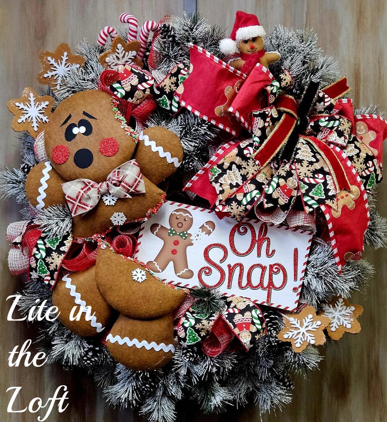 Christmas Broken Snap Ginger Bread Wreath. - Etsy