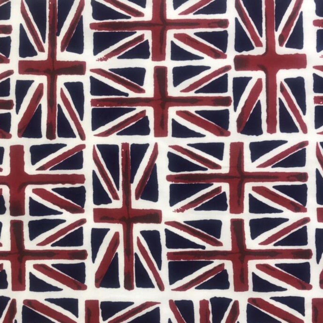 British Fabric: Union Jack Flags Polycotton, Perfect for Bunting ...