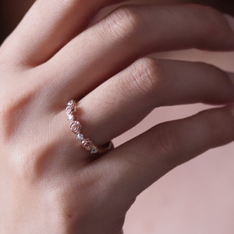 Rose Ring - Etsy