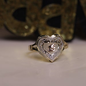 10k Real Gold 15 Anos Quinceanera Ring / Yellow Gold Fifteen Birthday ...