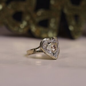 10k Real Gold 15 Anos Quinceanera Ring / Yellow Gold Fifteen Birthday ...