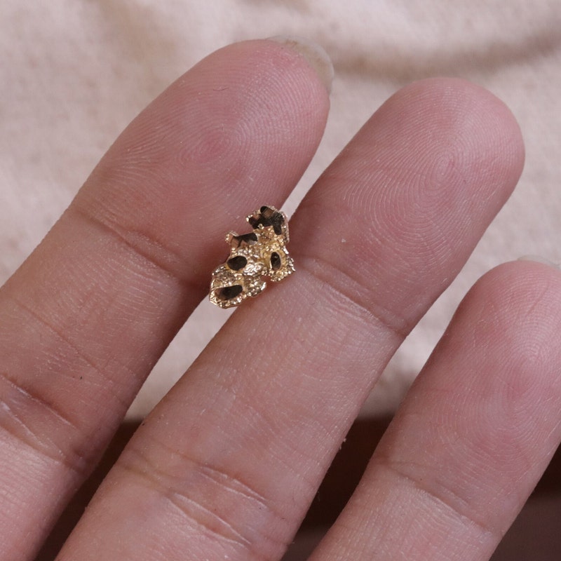 Gold Nugget Earrings Men - Etsy