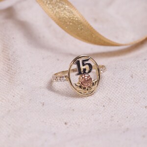 14k 15 Anos Quinceanera Ring / Fifteen Birthday Gift / Sweet 15 Años ...