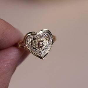 10k Real Gold 15 Anos Quinceanera Ring / Yellow Gold Fifteen Birthday ...