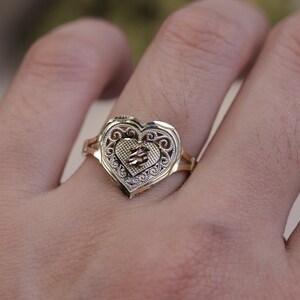 10k Real Gold 15 Anos Quinceanera Ring / Yellow Gold Fifteen Birthday ...