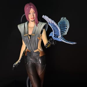 Songbird Figurine: Cyberpunk 2077 Phantom Liberty, Hand-painted ...